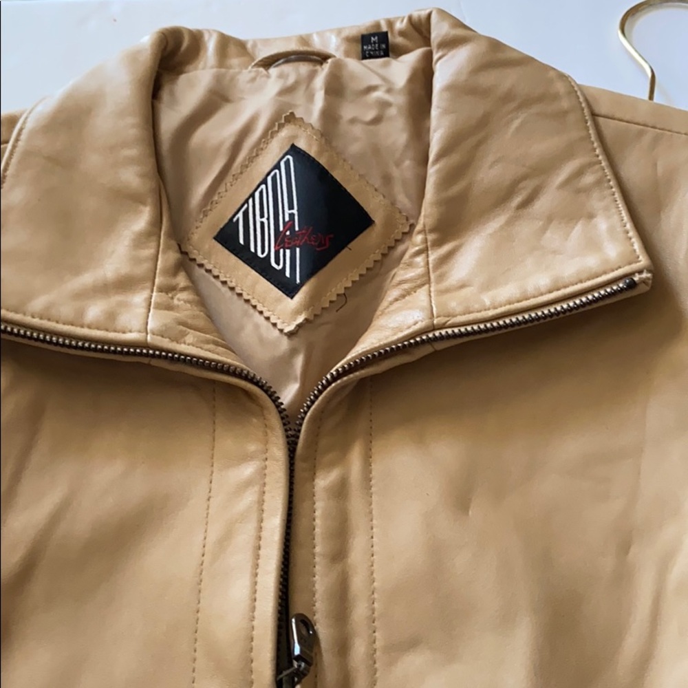 Tibia Soft Leather Jacket - Gem